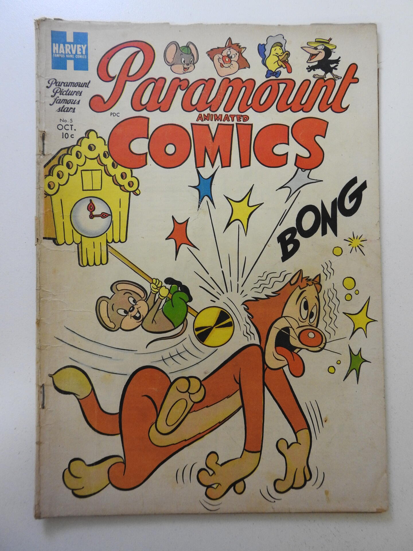 Paramount Animated Comics #5 (1953) VG- Cond Centerfold detached bottom ...
