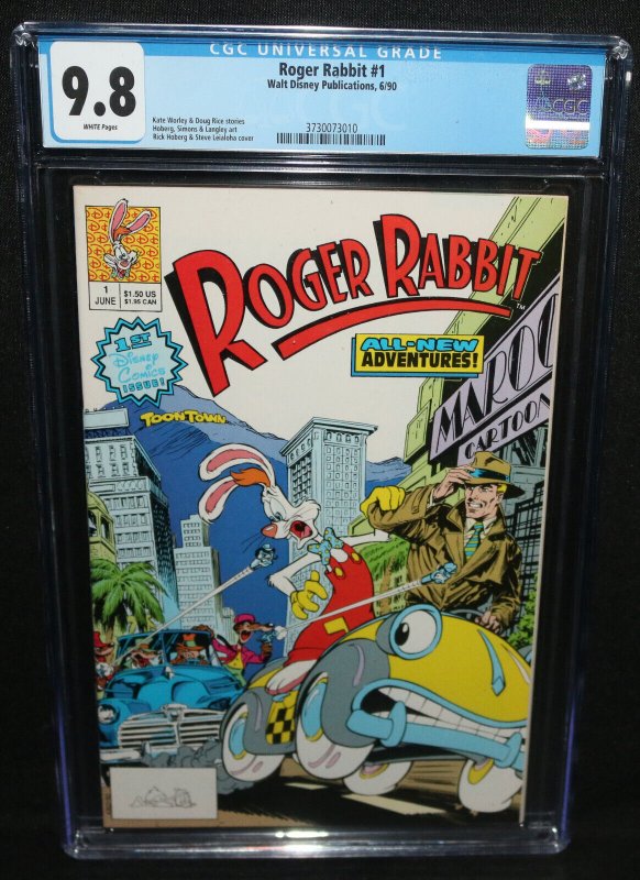 Roger Rabbit #1 - 1st Disney Comics Issue - CGC Grade 9.8 - 1990 ...