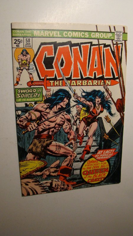 Conan 58 *Nice Copy* 1st Belit Appearance 1975 Robert E. Howard ...
