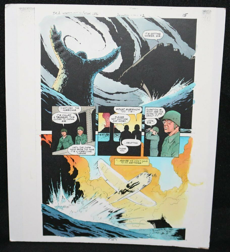 Sensation Comics #1 p.15 Color Guide Art - Invisible Jet 1999 by John ...