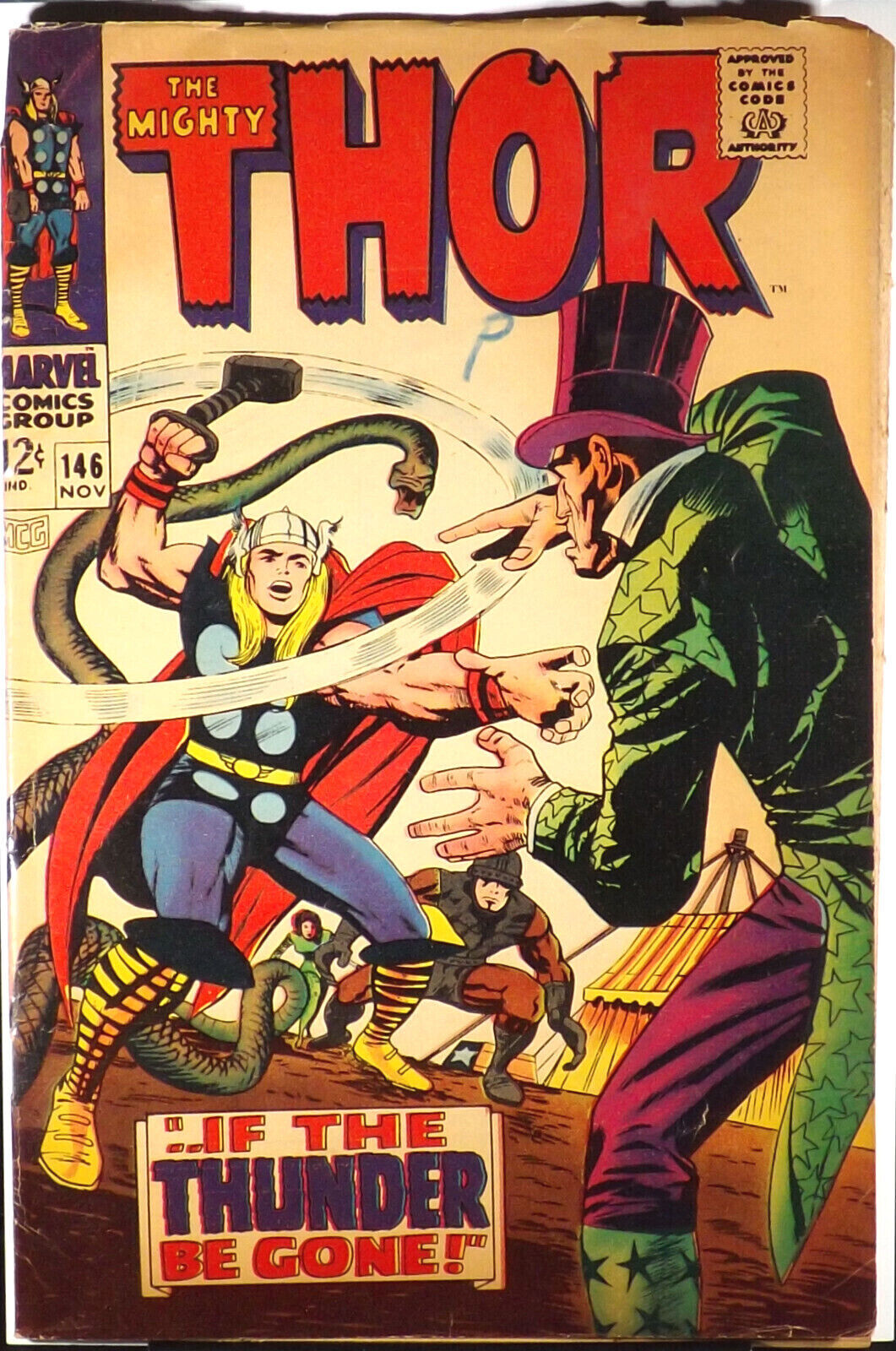 THOR #146 Origin Of The Inhumans 1967 Love And Thunder Good Marvel MCU ...