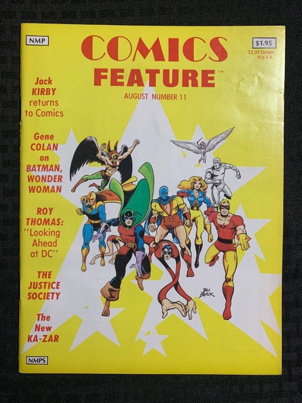 1981 COMICS FEATURE Fanzine Magazine #11 VG/FN 5.0 Jack Kirby / Gene ...
