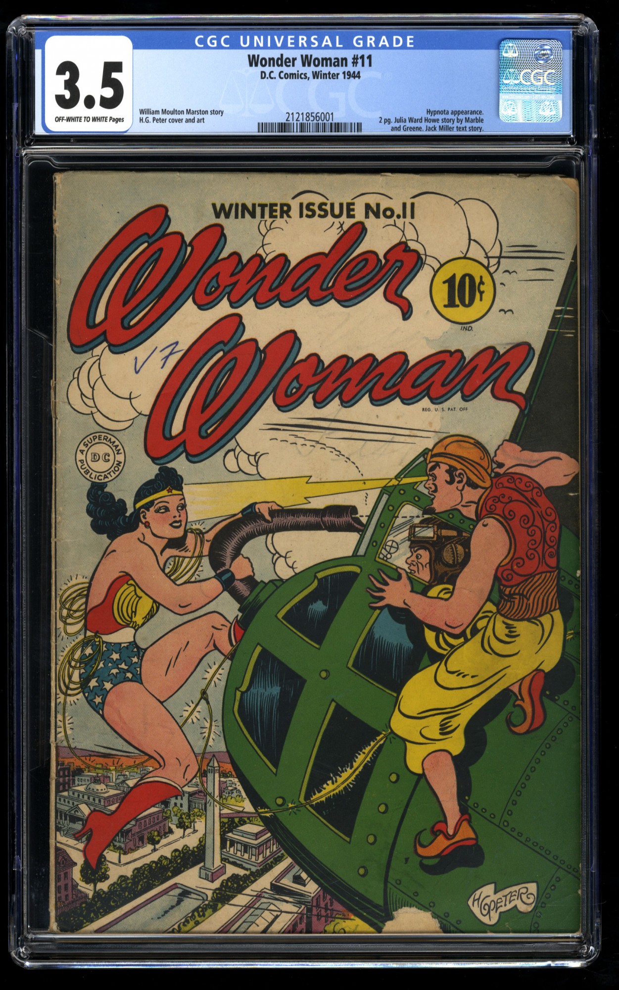 Wonder Woman #11 CGC VG- 3.5 Off White to White 1st Hypnota! | Comic ...