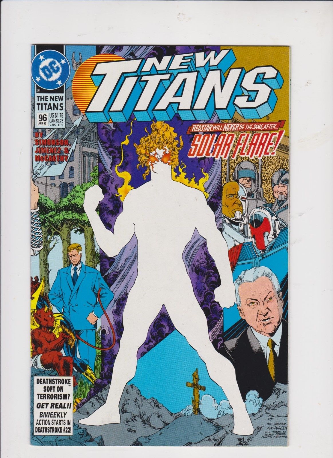 New Titans V1 #96 1993 Solar Flare | Comic Books - Modern Age, DC ...