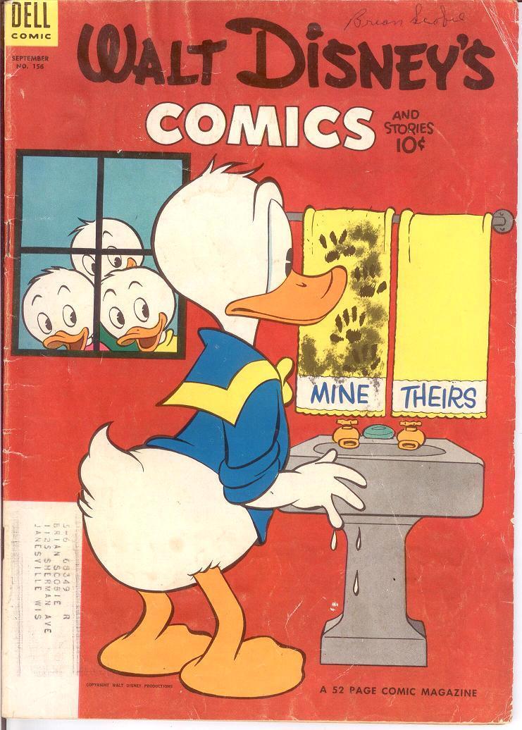 Walt Disneys Comics & Stories 156 VG Sept. 1953 Comics Book | Comic ...