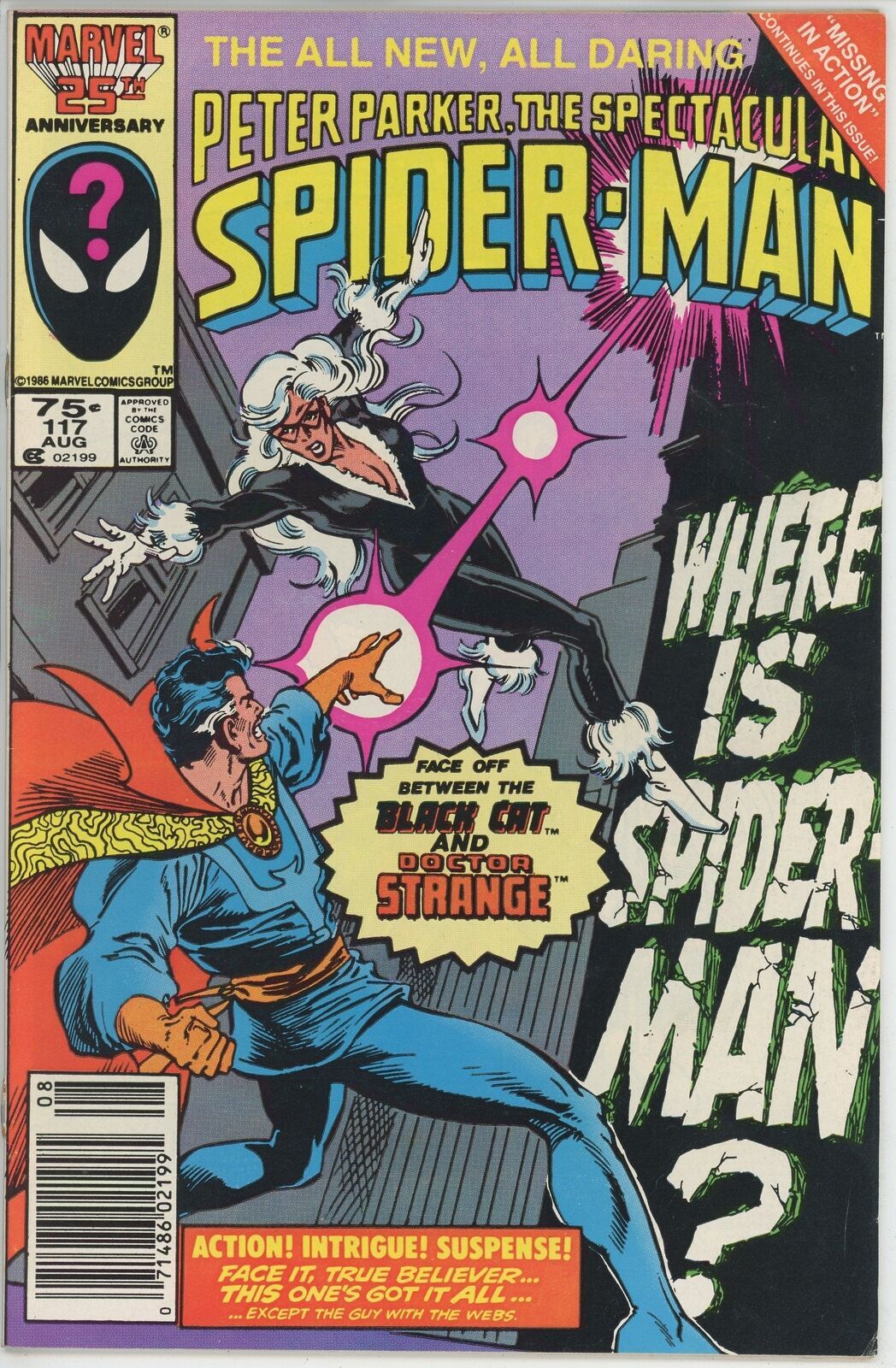 Spectacular Spider-Man #117 (1976) - 7.5 VF- *Missing in Action ...