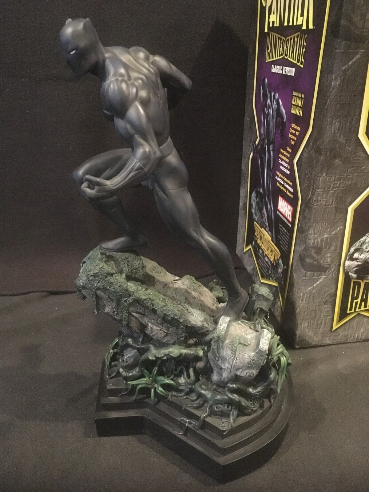 BLACK PANTHER Bowen Designs Marvel Statue, Classic Version, 2005, #1414 ...