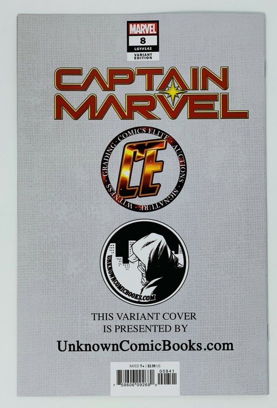 Captain Marvel #8. Marvel 2019. Star First Appearance. Lee Virgin Var ...