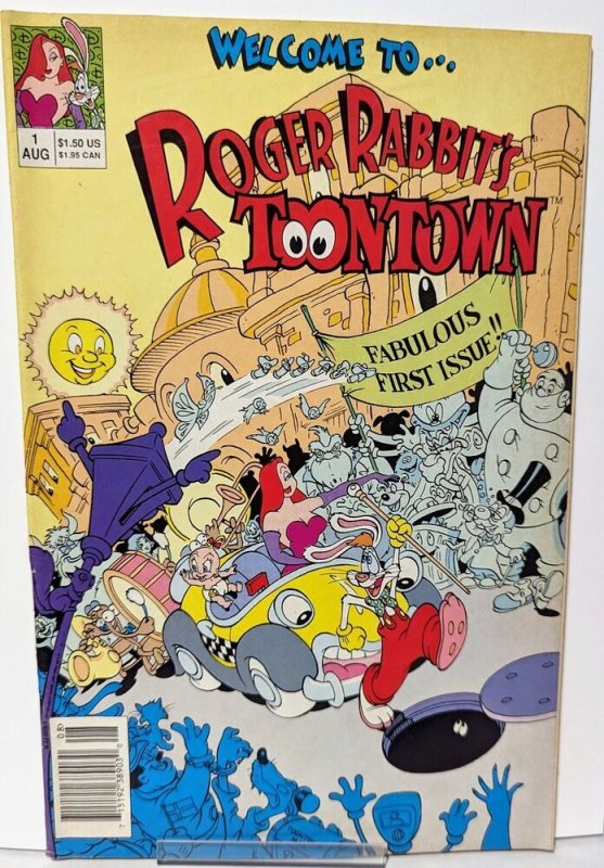 Roger Rabbit's Toontown #1 WALT DISNEY 1991 NEWSSTAND-Combine Ship ...