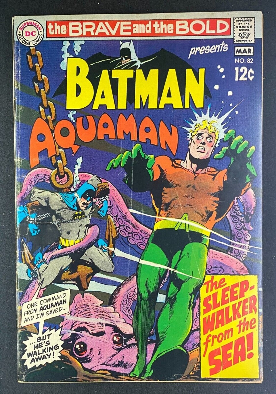Brave and the Bold (1955) #82 VG (4.0) Neal Adams Cover/Art Aquaman ...
