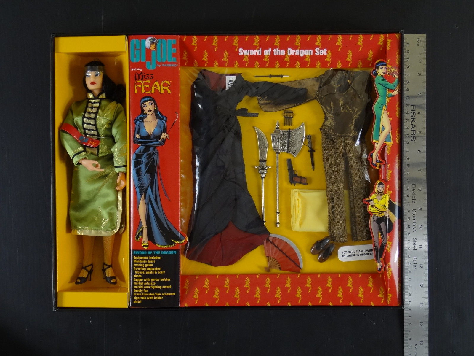 GI JOE Miss Fear-Dc Comics-Mib-Hasbro-Sword of the Dragon-Villain of ...