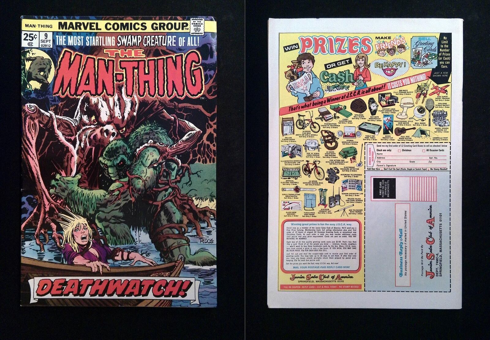 Man-Thing #9 Marvel Comics 1974 VF- | Comic Books - Bronze Age, Marvel ...
