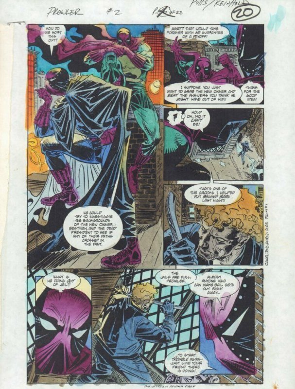 The Prowler #2 p.20 Color Guide Art - Prowler and Nightcreeper - by ...