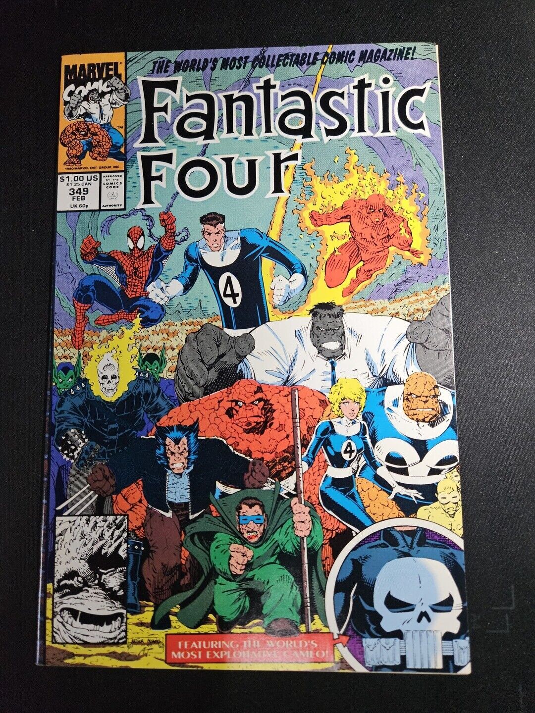 Fantastic Four #349 NM Hulk Wolverine Spider-Man Marvel Comics c178 ...