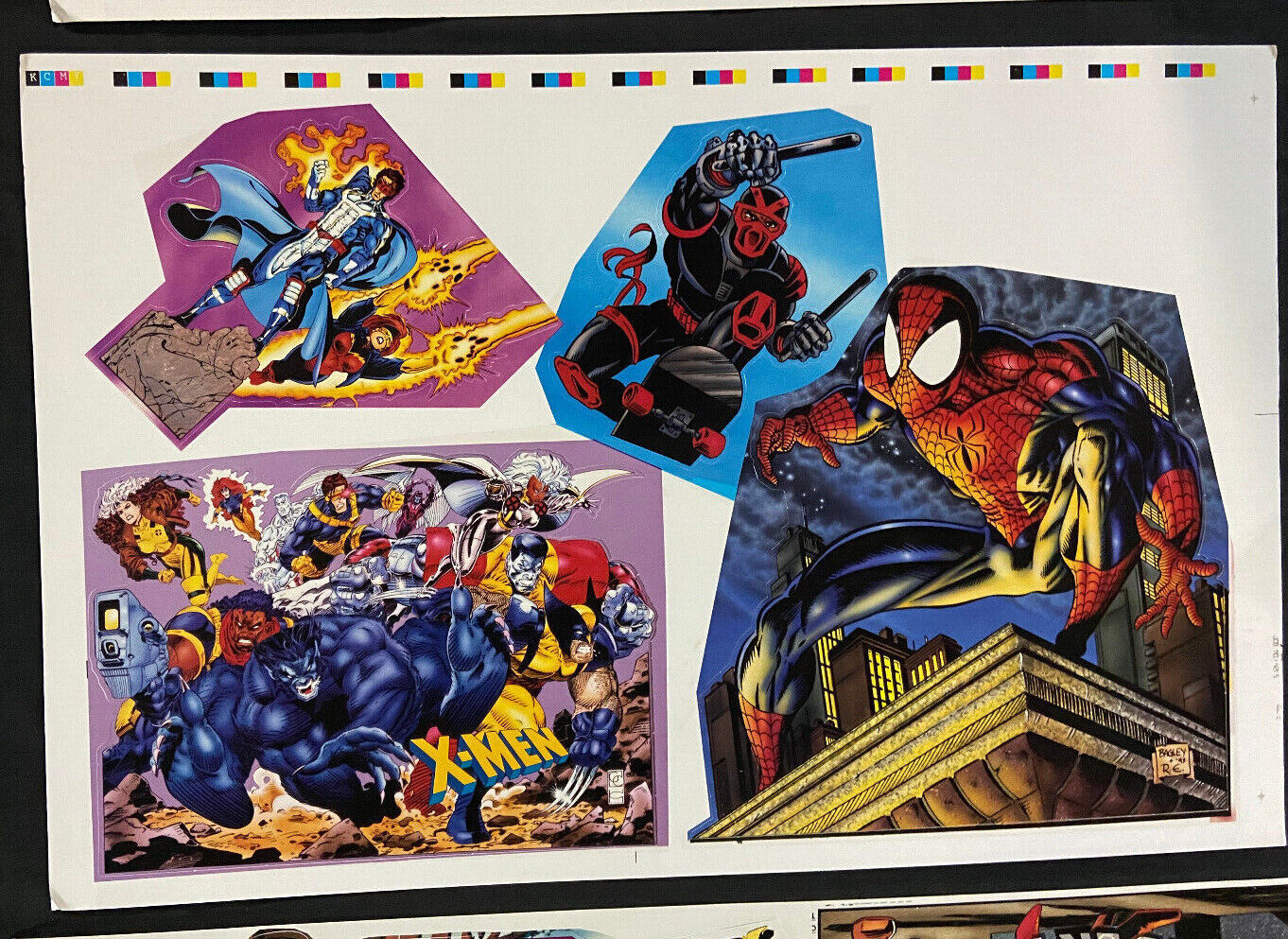 Marvel Comics Tower of Power Store Display Header Cards X-Men, Spidey ...