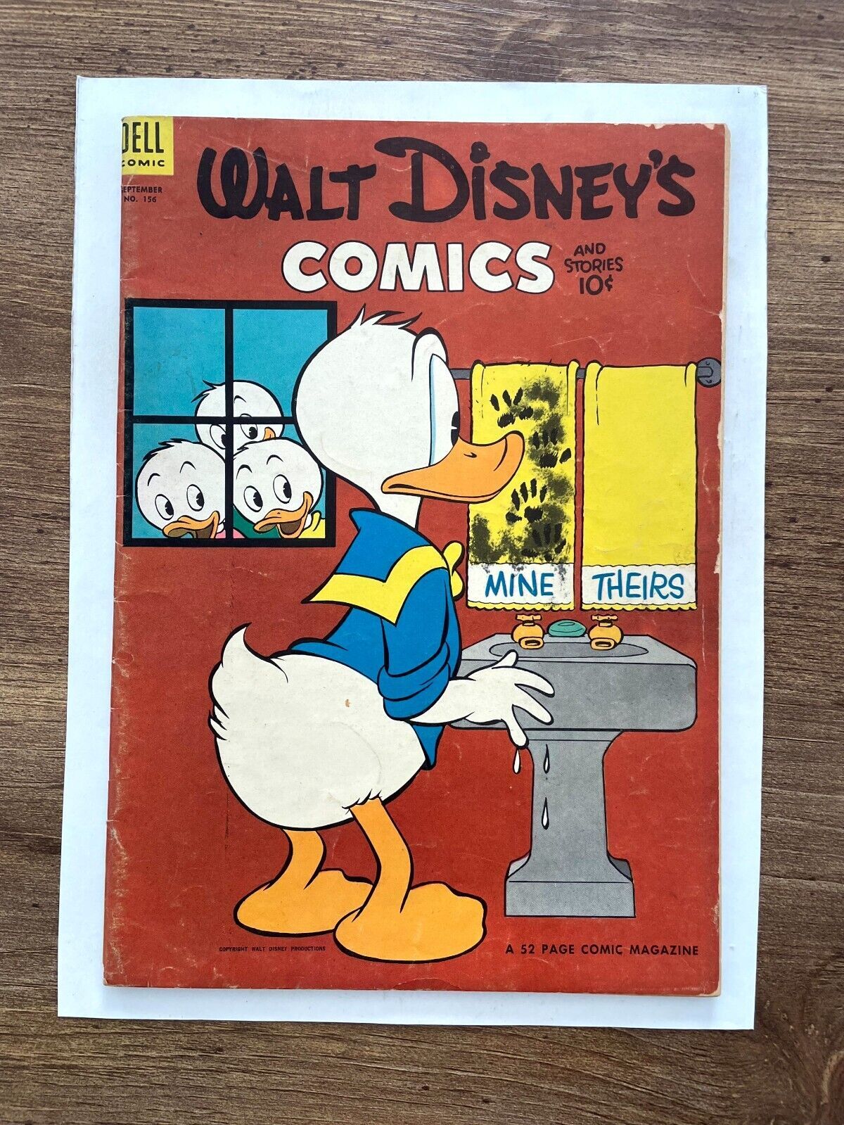 Walt Disneys Comics And Stories 156 Fn Dell Golden Age Comic Book 13