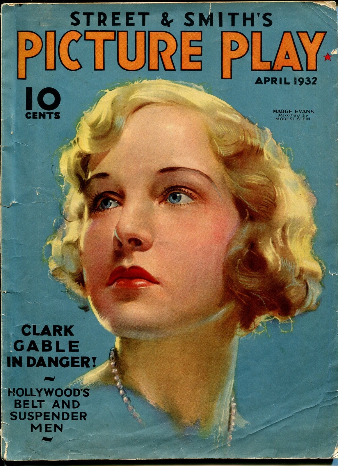 MAG: Picture Play 4/1932-Madge Evans cover-Modest Stein-Clark Gable ...