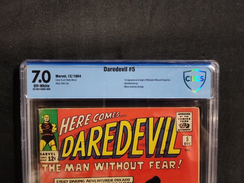 Daredevil #5 - 1st Appearance & Origin of Matador (CBCS 7.0) 1964 ...