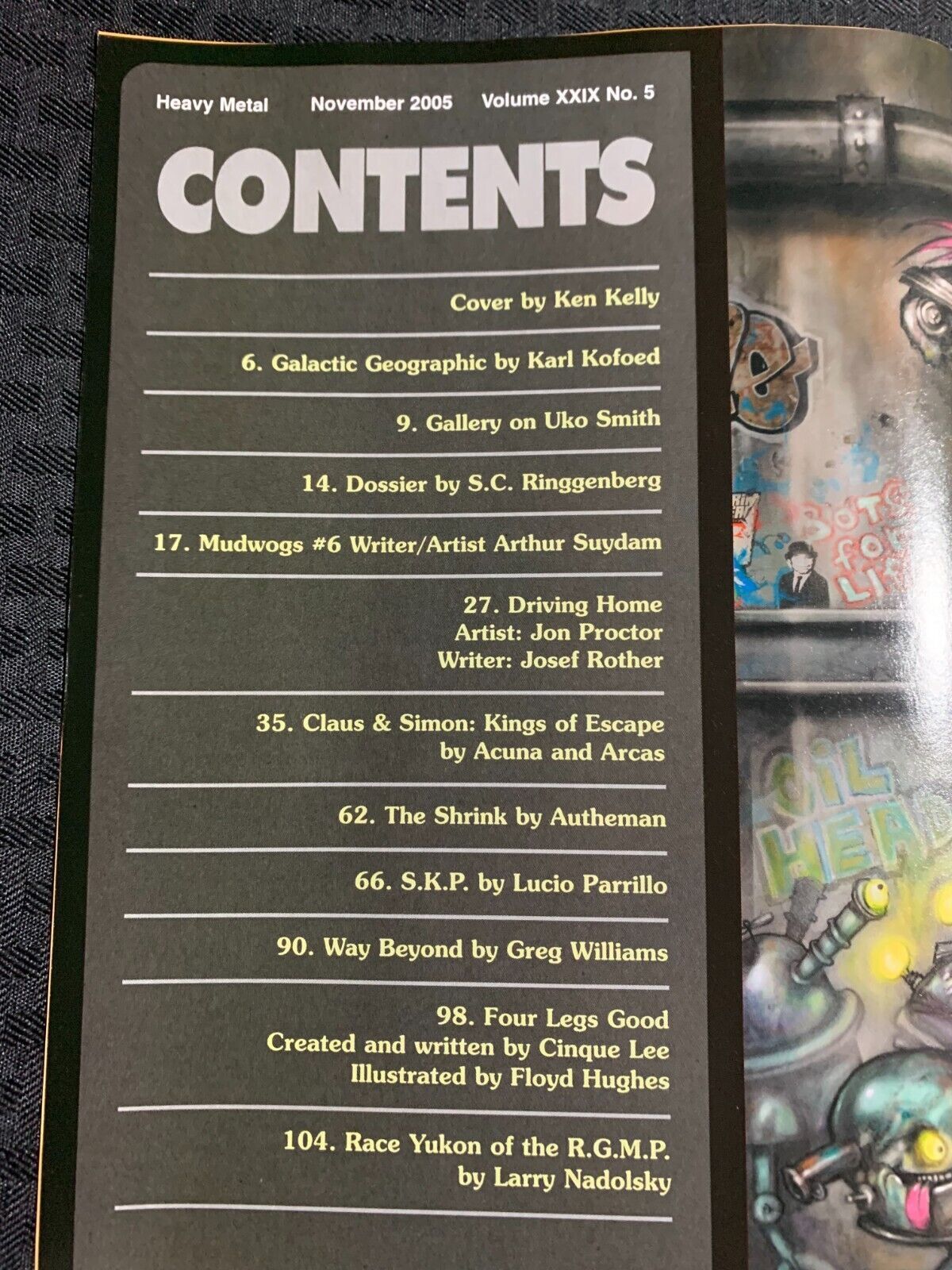 2005 Nov HEAVY METAL Fantasy Art Magazine FN+ 6.5 Claus & Simon Kings ...