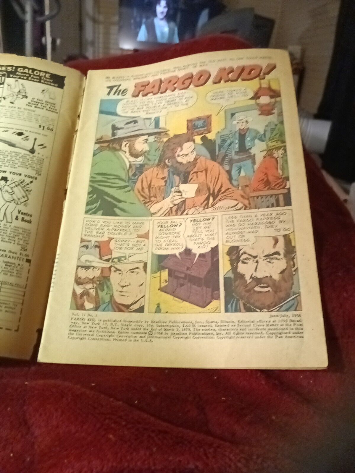 Fargo Kid #3 Prize Comics 1958 1st Issue Western Origin Silver Age John Severin | Comic Books ...