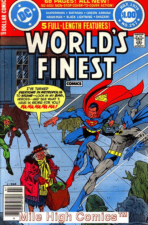 WORLDS FINEST (1941 Series) (DC) (WORLD'S FINEST) #257 Very Good Comics ...