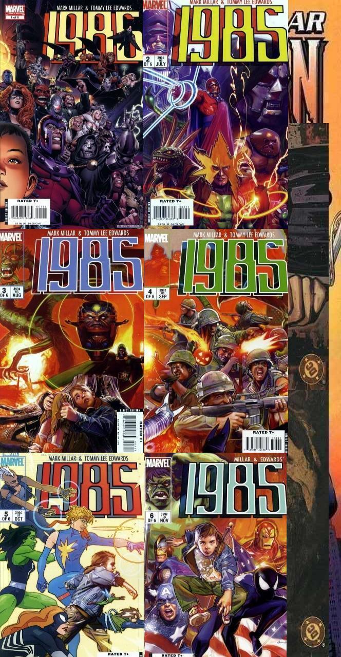 MARVEL 1985 (2008) 1b (Villains cover),2-6 the COMPLETE series! Mark ...