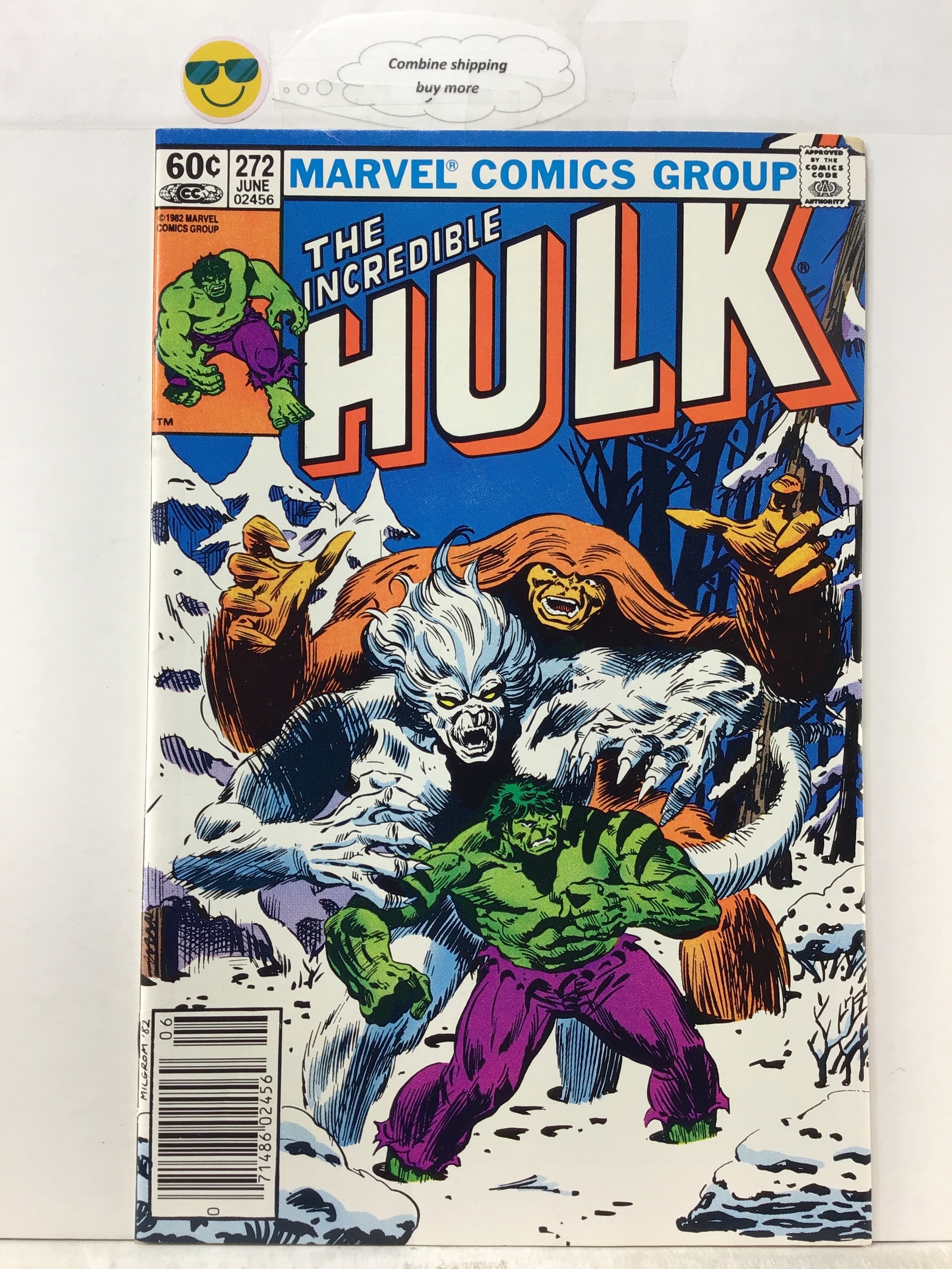 The Incredible Hulk #272 (1982)3rd app rocket racoon banner ...
