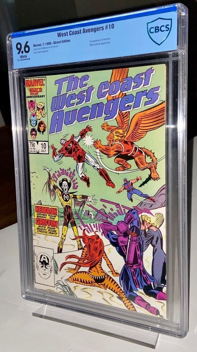 West Coast Avengers #10 - Key & 1st appearance of Headlok! CBCS 9.6 ...