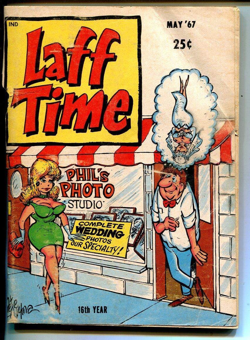 Laff Time 5/1967-Headline pubs-Wyma-jokes-spicy cartoons-Wenzel-VG ...