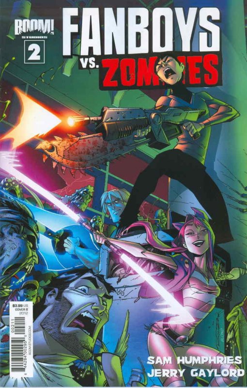 Fanboys Vs. Zombies #2B VF/NM; Boom! | Comic Books - Modern Age, Archie ...