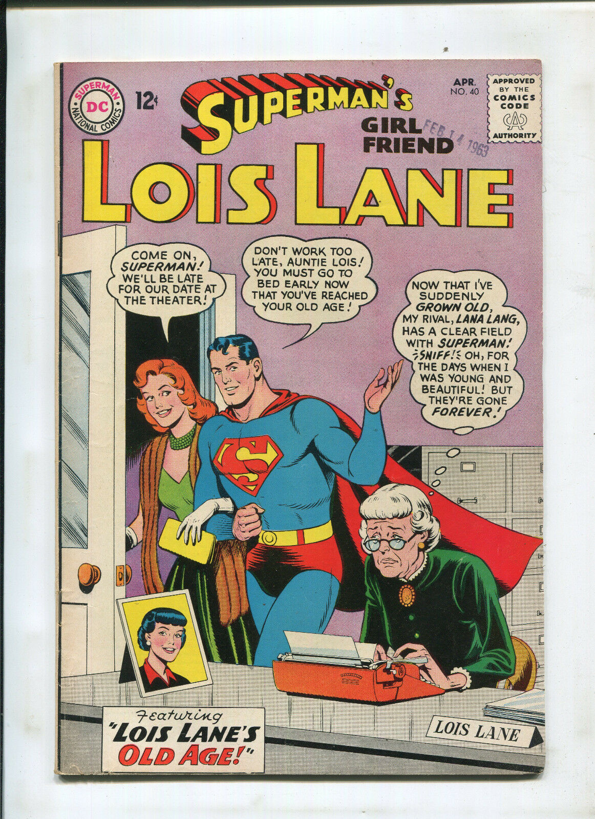 Lois Lane #40 (7.5) Lois Lane's OLD Age! | Comic Books - Silver Age, DC ...