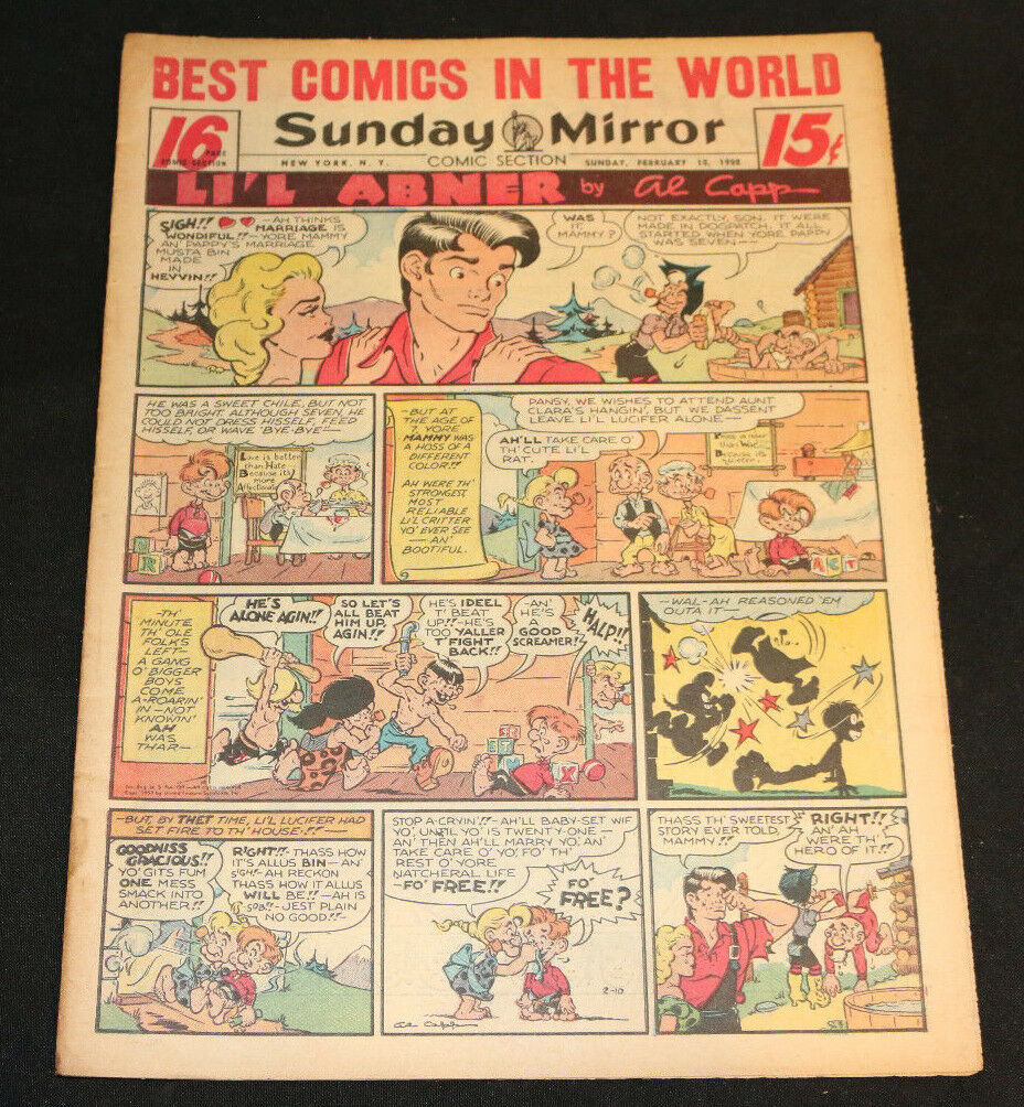 1952 Sunday Mirror Weekly Comic Section February 10th (FN+) Superman ...