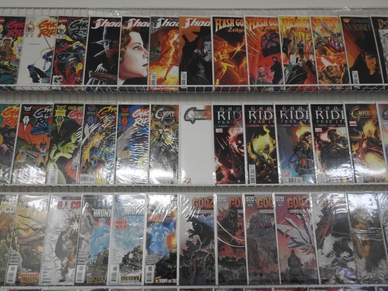 Huge Lot 160+ Comics W/ Ghost Rider, Godzilla, Green Arrow, + ! Avg VF ...