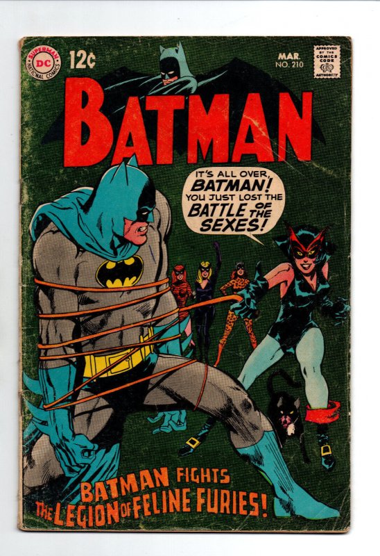 Batman #210 - Catwoman - Neal Adams - KEY - 1969 - FR/GD | Comic Books ...