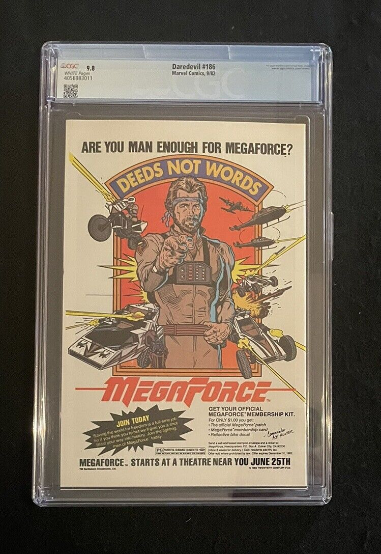 Daredevil #186 CGC 9.8 (1982) Frank Miller - Stilt-Man Appearance ...