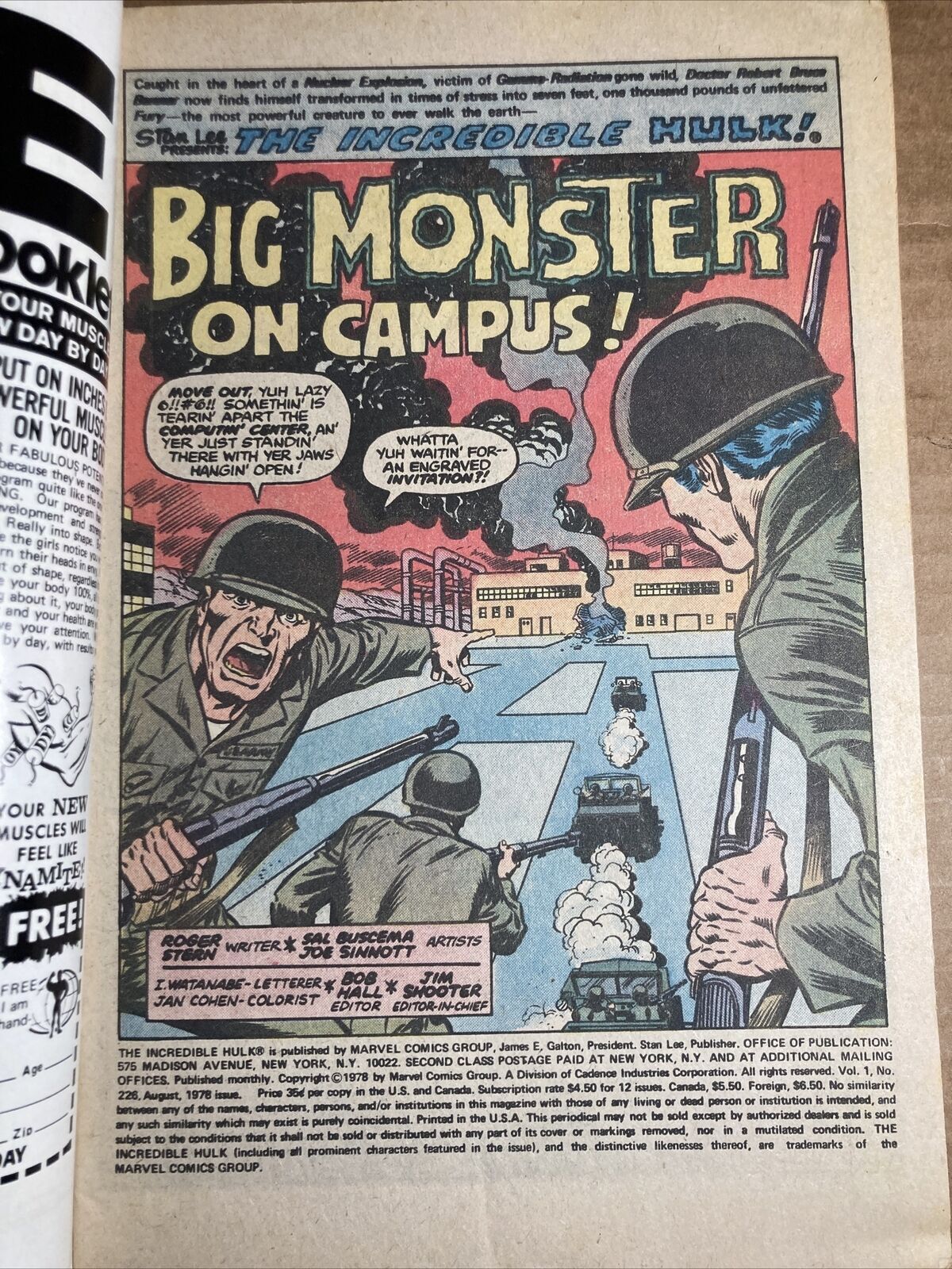 Incredible Hulk 226 Marvel 1978 FN- Doc Samson | Comic Books - Bronze ...