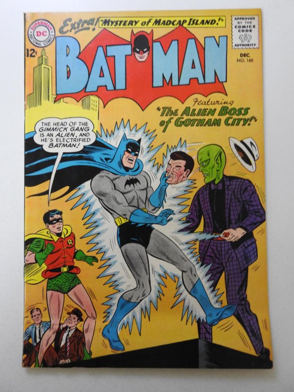 Batman #160 (1963) "The Alien Boss of Gotham City!" Solid VG/Fine ...