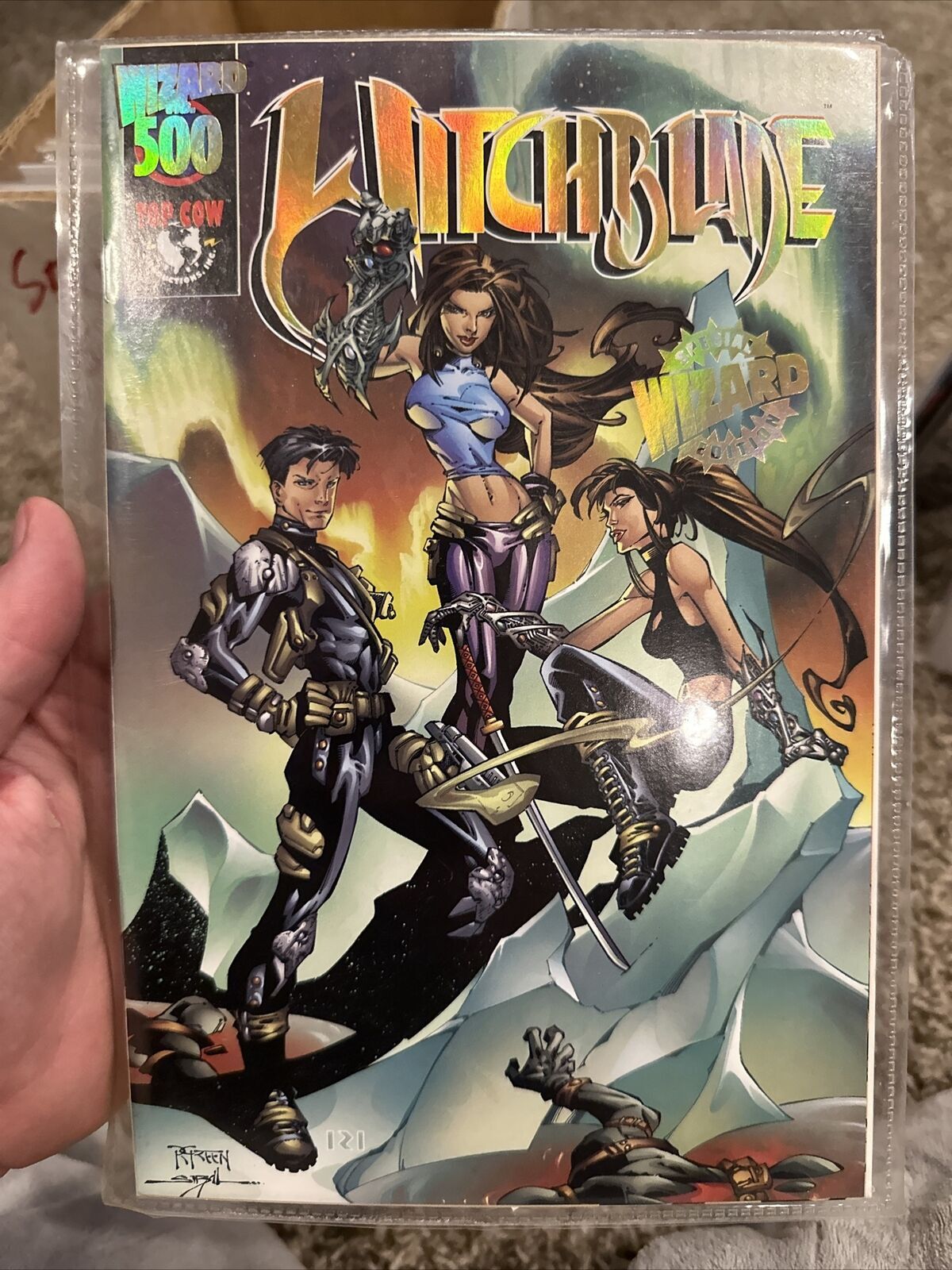 Witchblade Wizard 500 Top Cow Comic VF COA 1998 | Comic Books - Modern ...