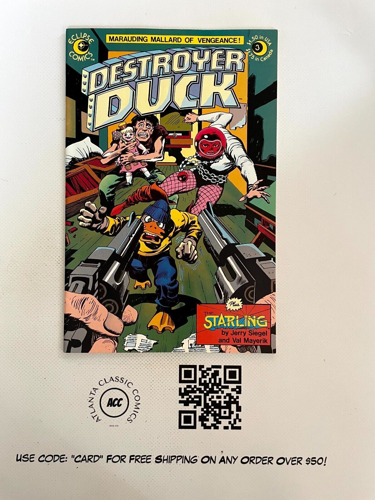 Destroyer Duck # 3 NM Eclipse Comic Book Jack Kirby Starling 15 J891 ...