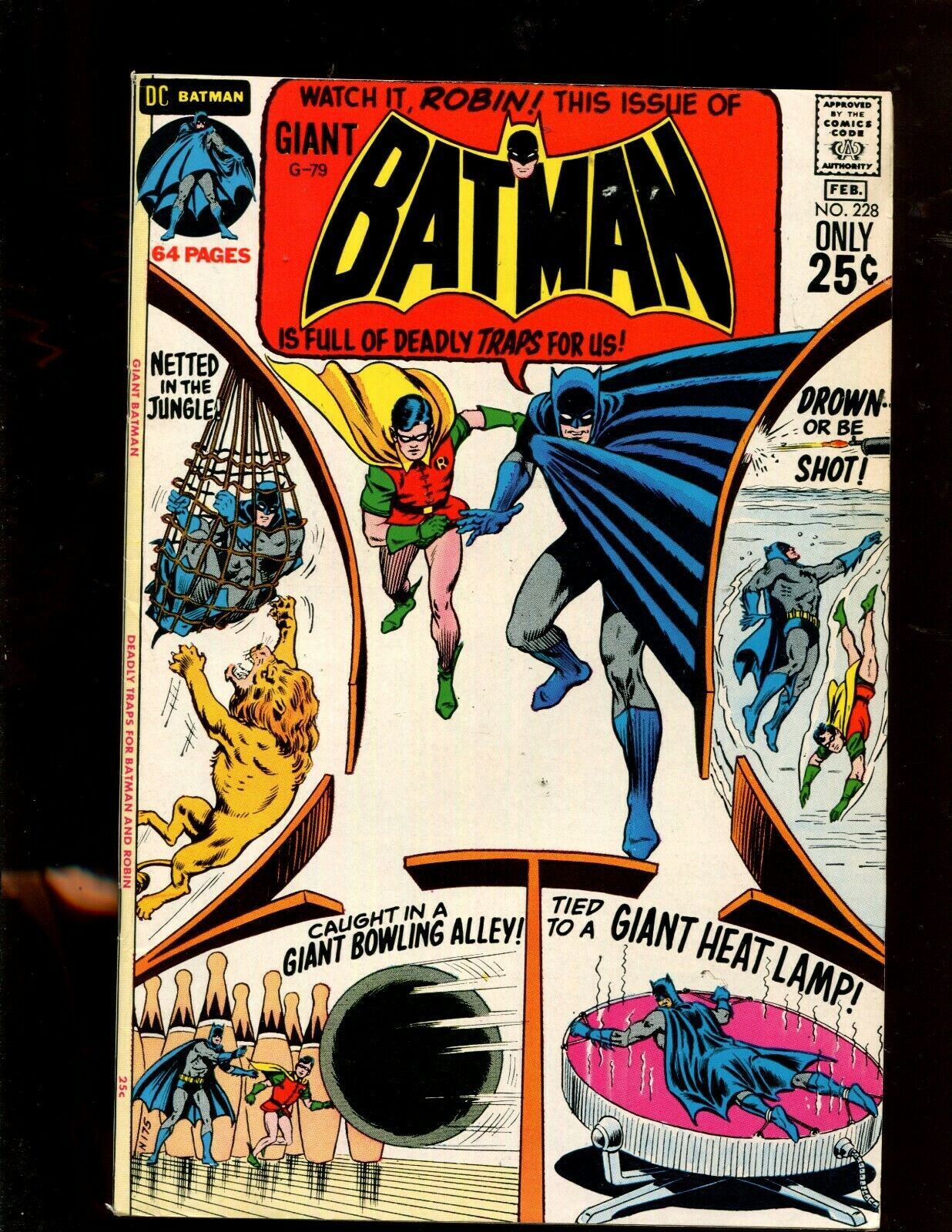 Giant Batman #228 (6.0) Featuring Deadly Trap*Two Holes on Front Cover ...