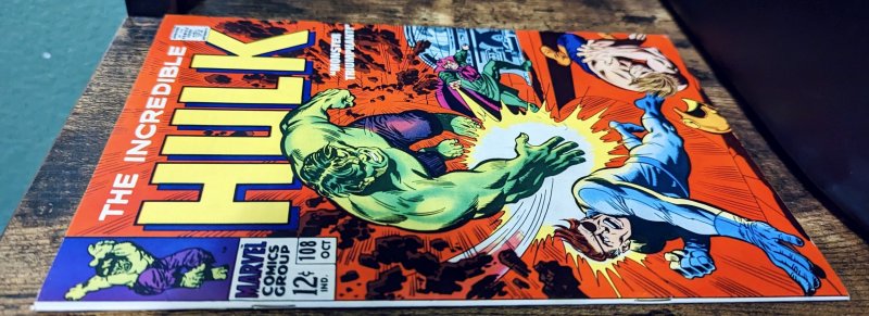 The Incredible Hulk #108 (1968) VF/NM | Comic Books - Silver Age ...