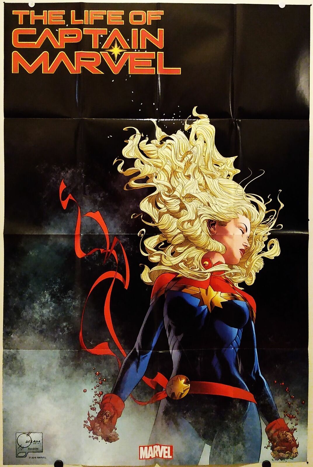 Life Of Captain Marvel #3 Quesada 2018 Folded Promo Poster (24x36) New ...