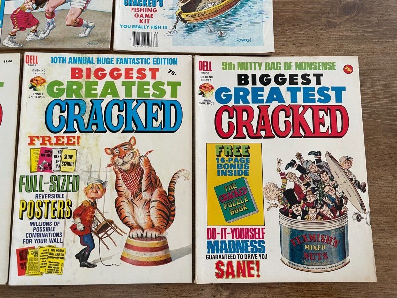 5 Biggest Greatest Cracked Comic Book Magazine Annuals # 9 10 11 16 17 ...