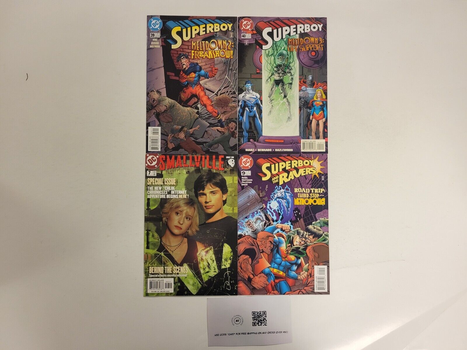 4 DC Comics #39 40 Superboy #9 Superboy and the Reavers #7 Smallville ...