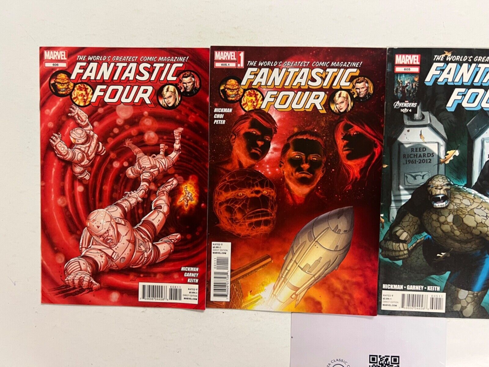 4 Fantastic Four Marvel Comic Books # 604 605 605.1 606 Avengers Hulk ...