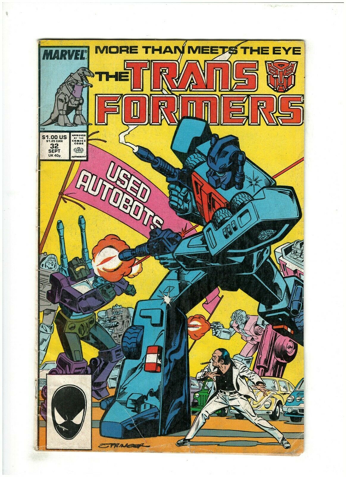 Transformers #32 GD/VG 3.0 Marvel Comics 1987 Blaster, Grimlock READER ...