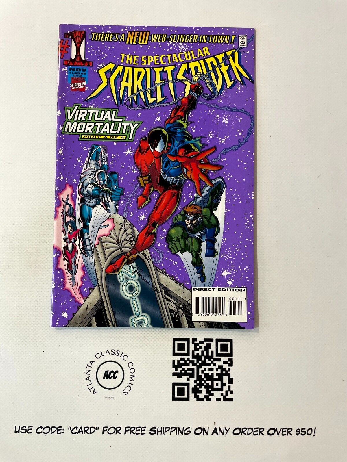 The Spectacular Scarlet Spider # 1 VF Marvel Comic Book Venom Carnage 5 ...