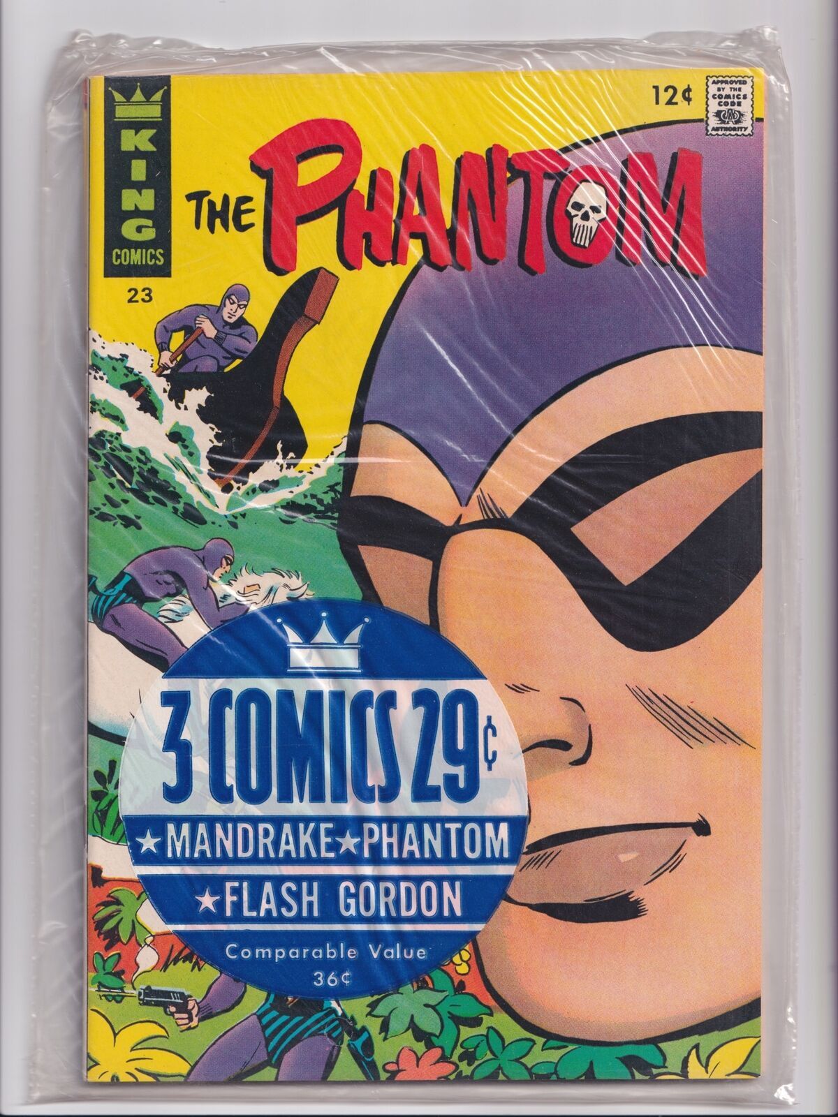 Sealed 3 Pack King Comics The Phantom #23 Flash Gordon #6 Mandrake #6 1967 | Comic Books ...