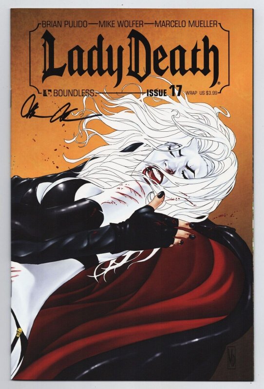 Lady Death #17 Wraparound Variant | Signed by Pulido (Boundless, 2012 ...
