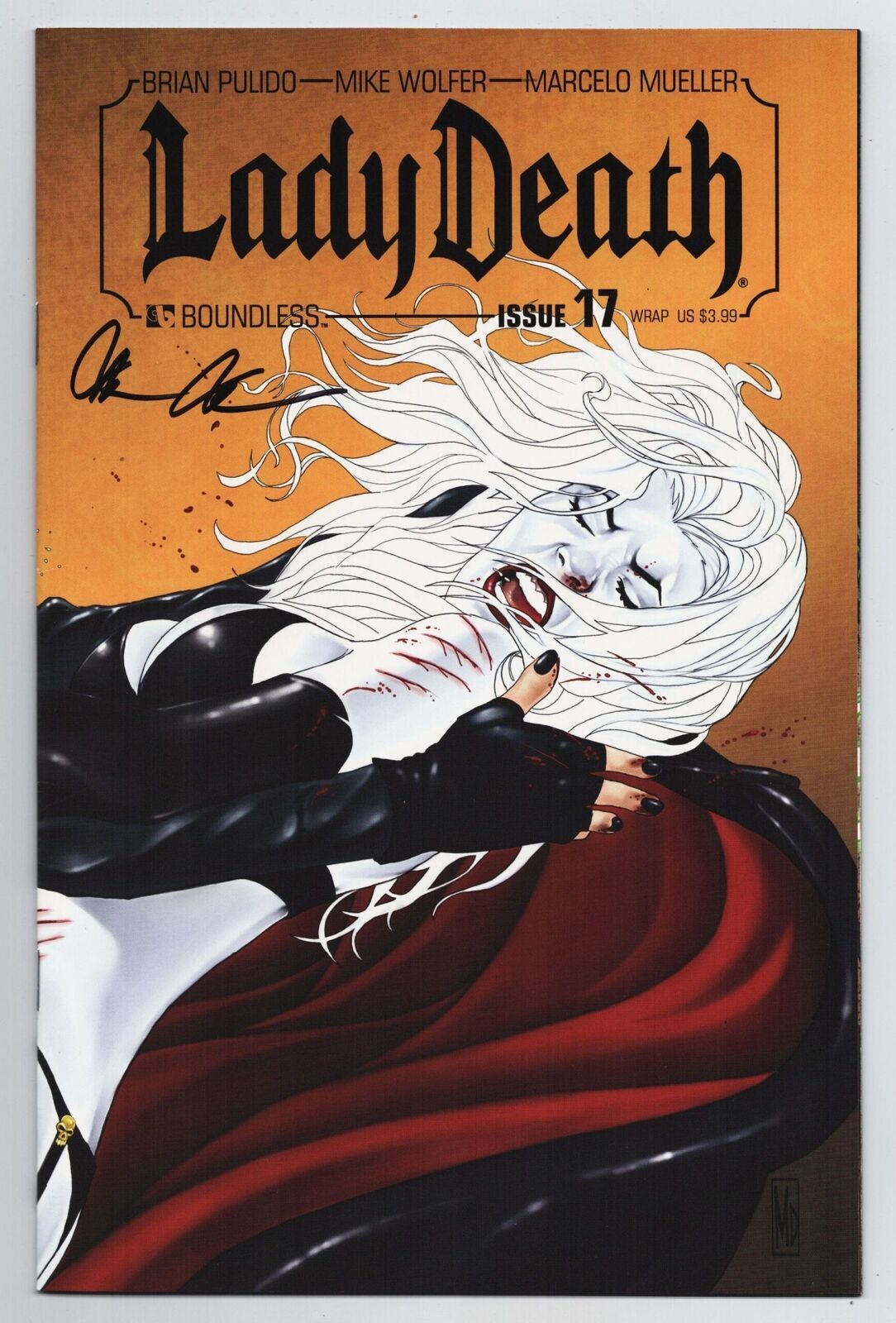 Lady Death #17 Wraparound Variant | Signed by Pulido (Boundless, 2012 ...